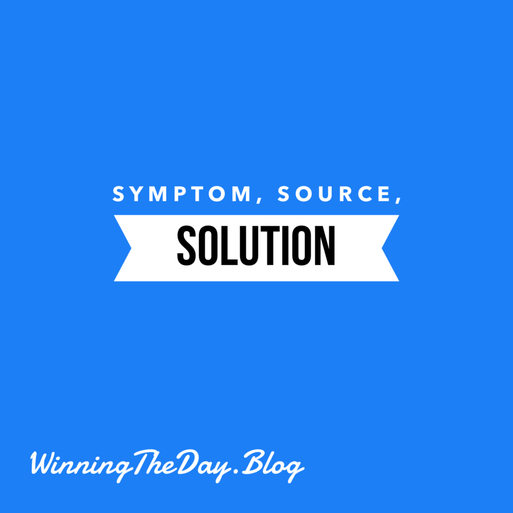 Symptom, Source, Solution - Winning The Day